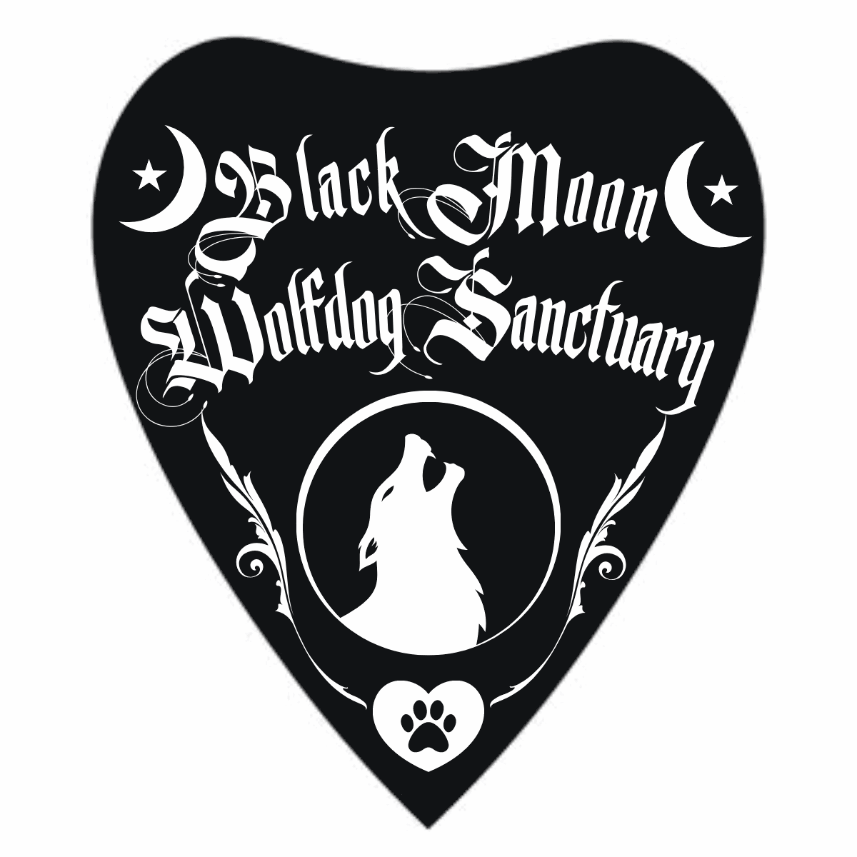 Black Moon Sanctuary Planchette Sticker – Revolutionary Mystic