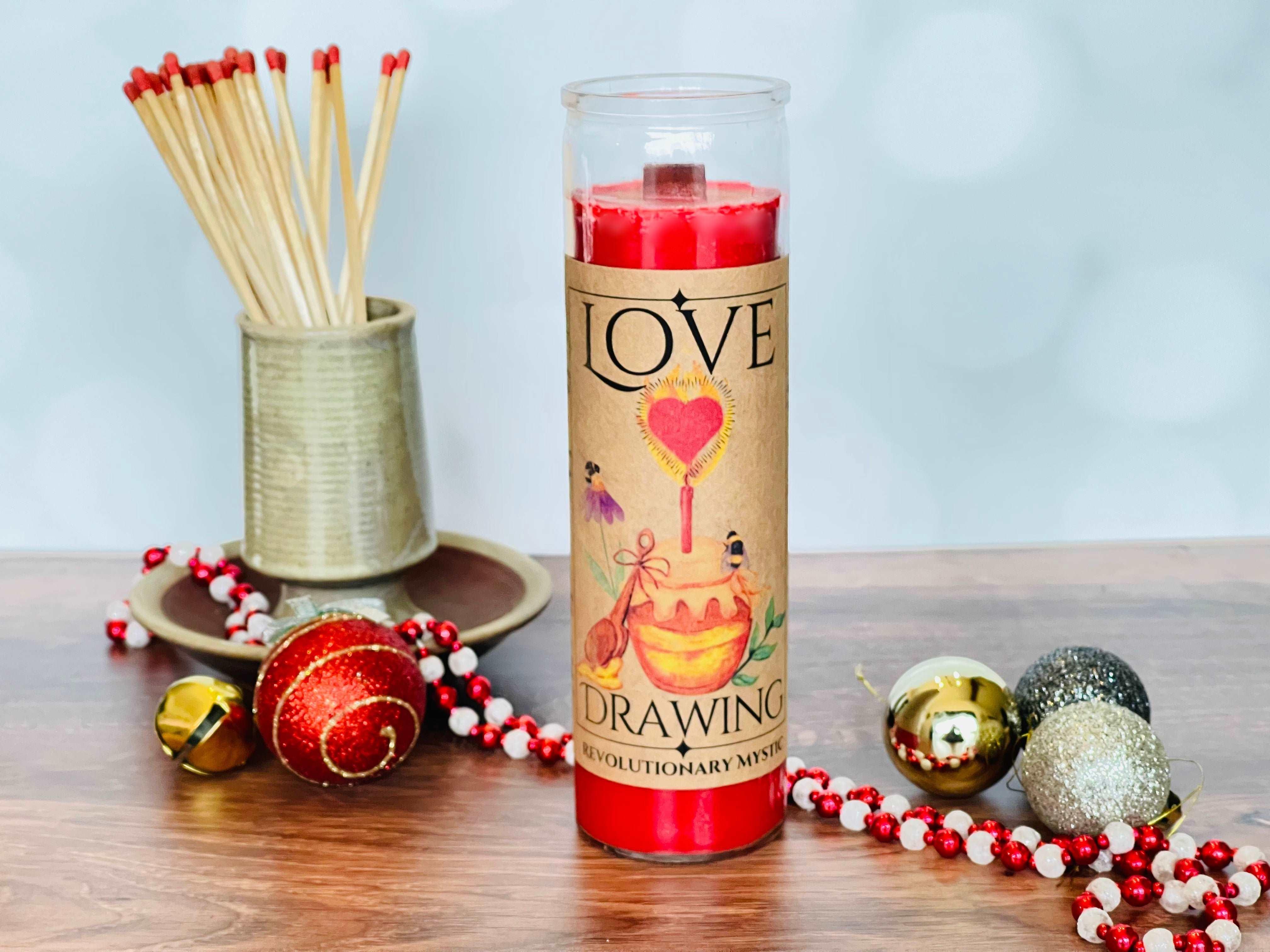 Love Drawing Candle – Revolutionary Mystic